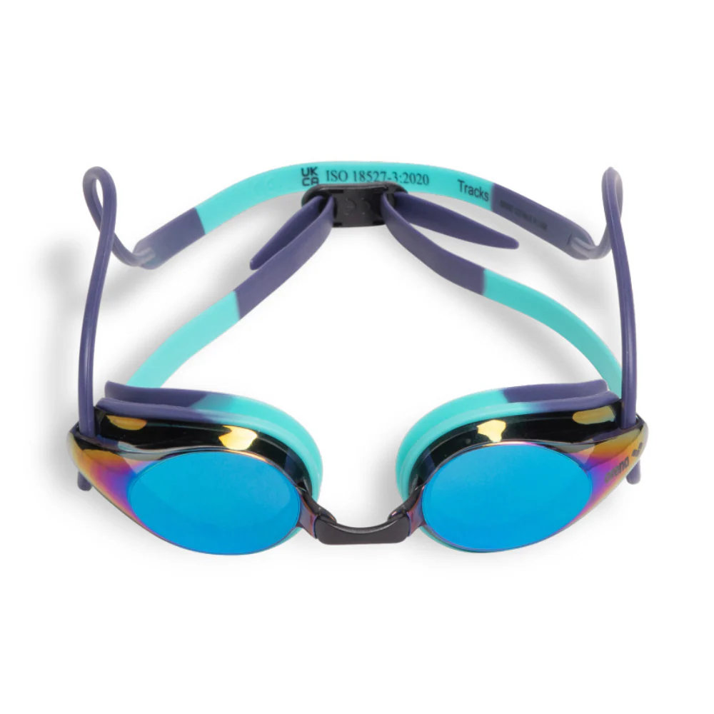 Lentes de Natación Arena Tracks Sr. Mirror Turquoise Future Dust Water ...